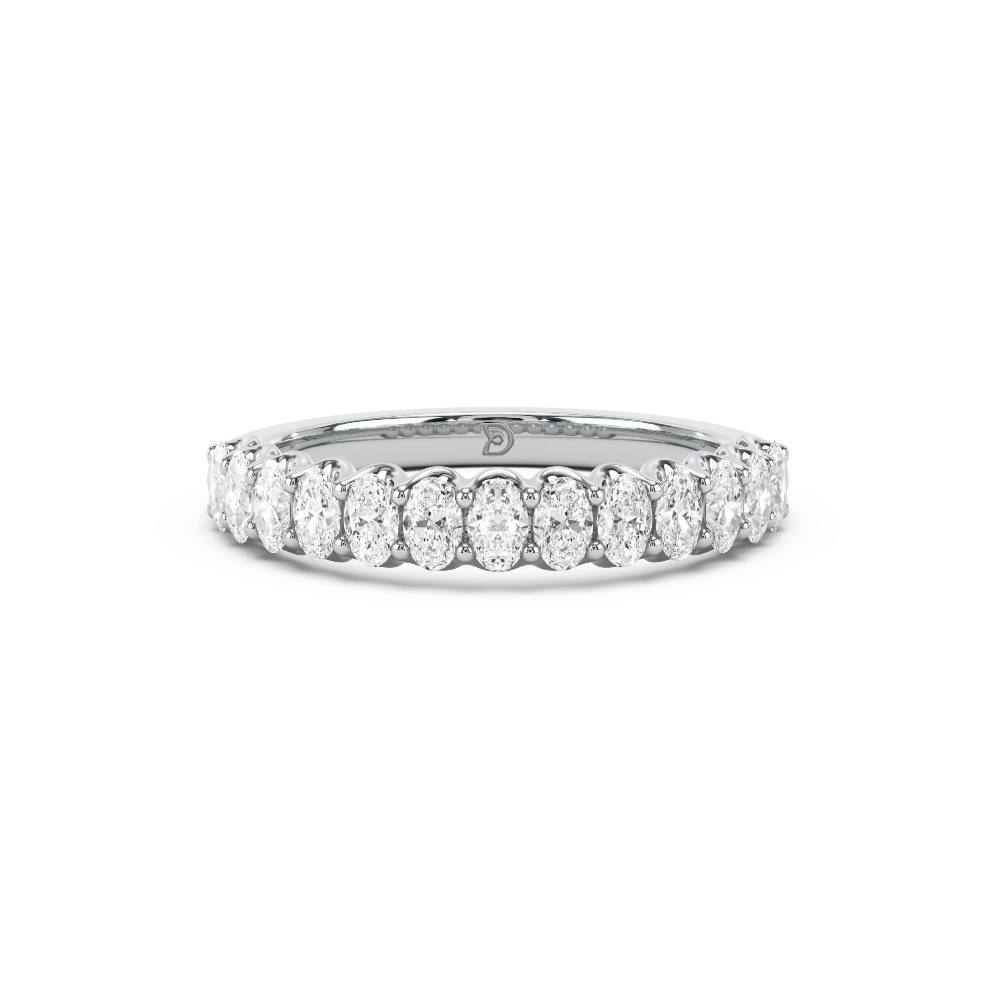 Ithaca Oval Diamond Band - Halfway