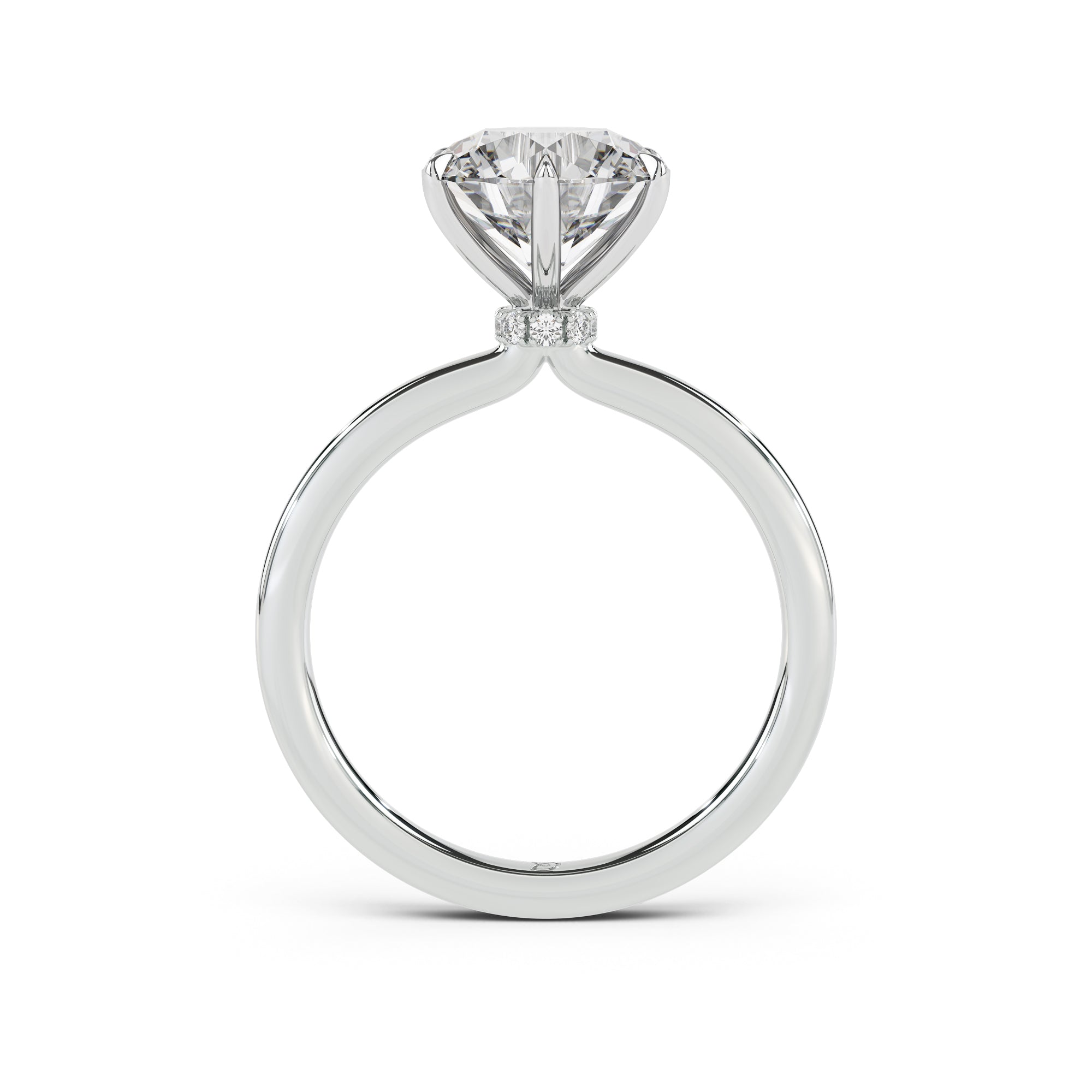 Ribbon Solitaire Engagement Ring